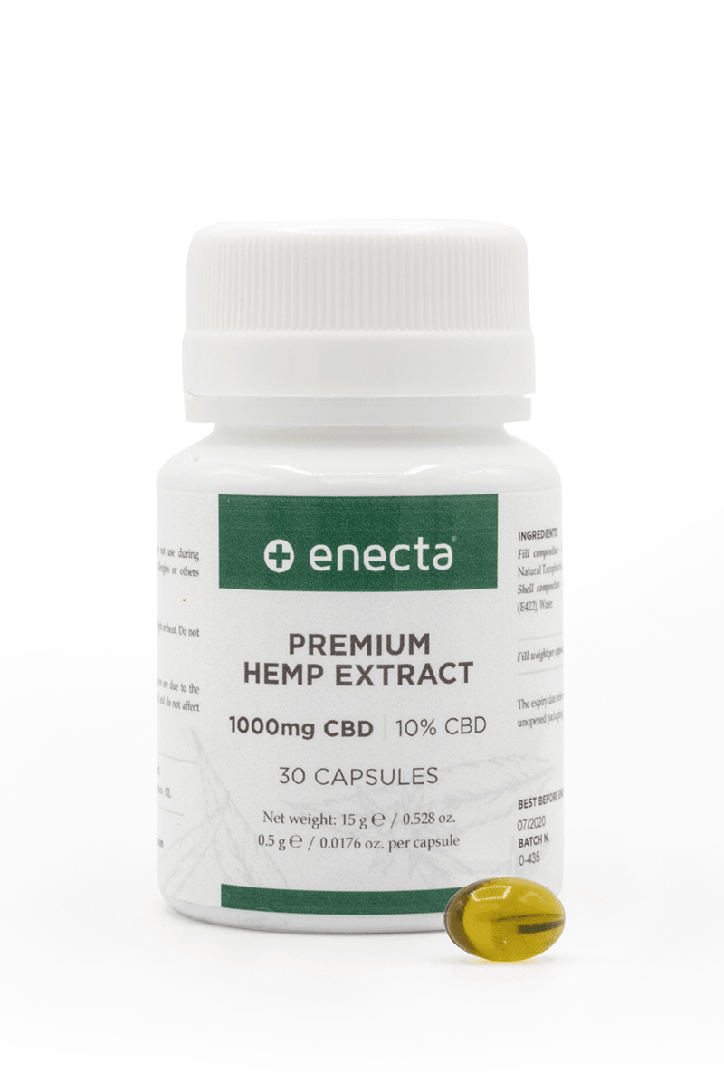 PREMIUM HEMP EXTRACT CBD CAPSULES - ENECTA